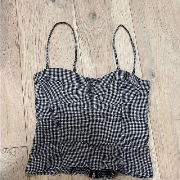 Reformation | Tops | Reformation Navy And White Fitted Bustier Camisole ...